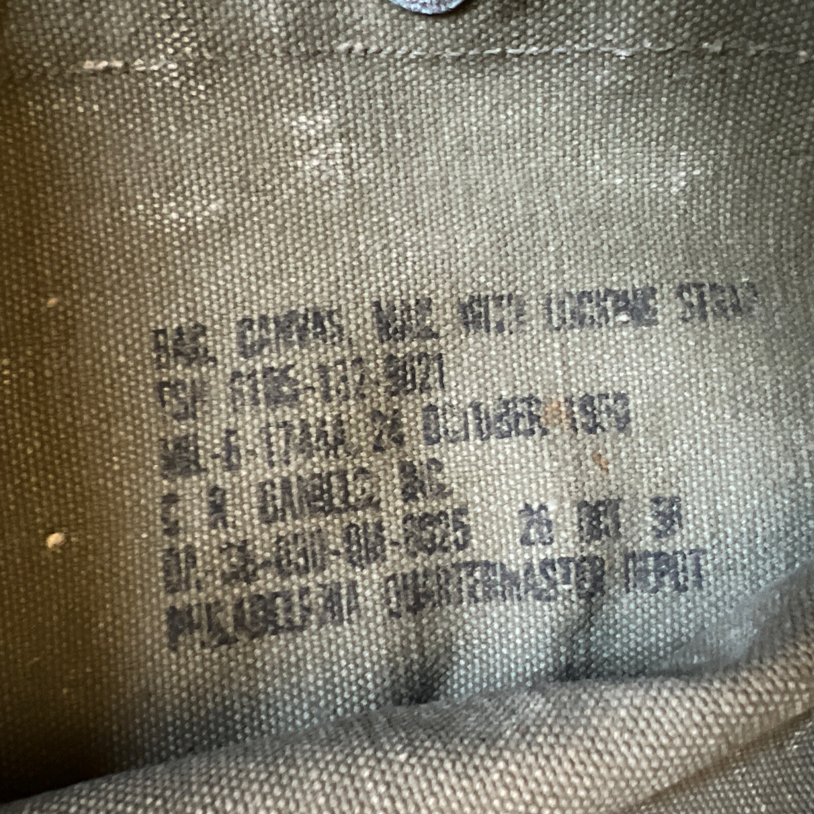 VTG 1950 U.S. MAIL BAG C.R. Daniels, Inc. Canvas W/ Locking Strap 26" X ...