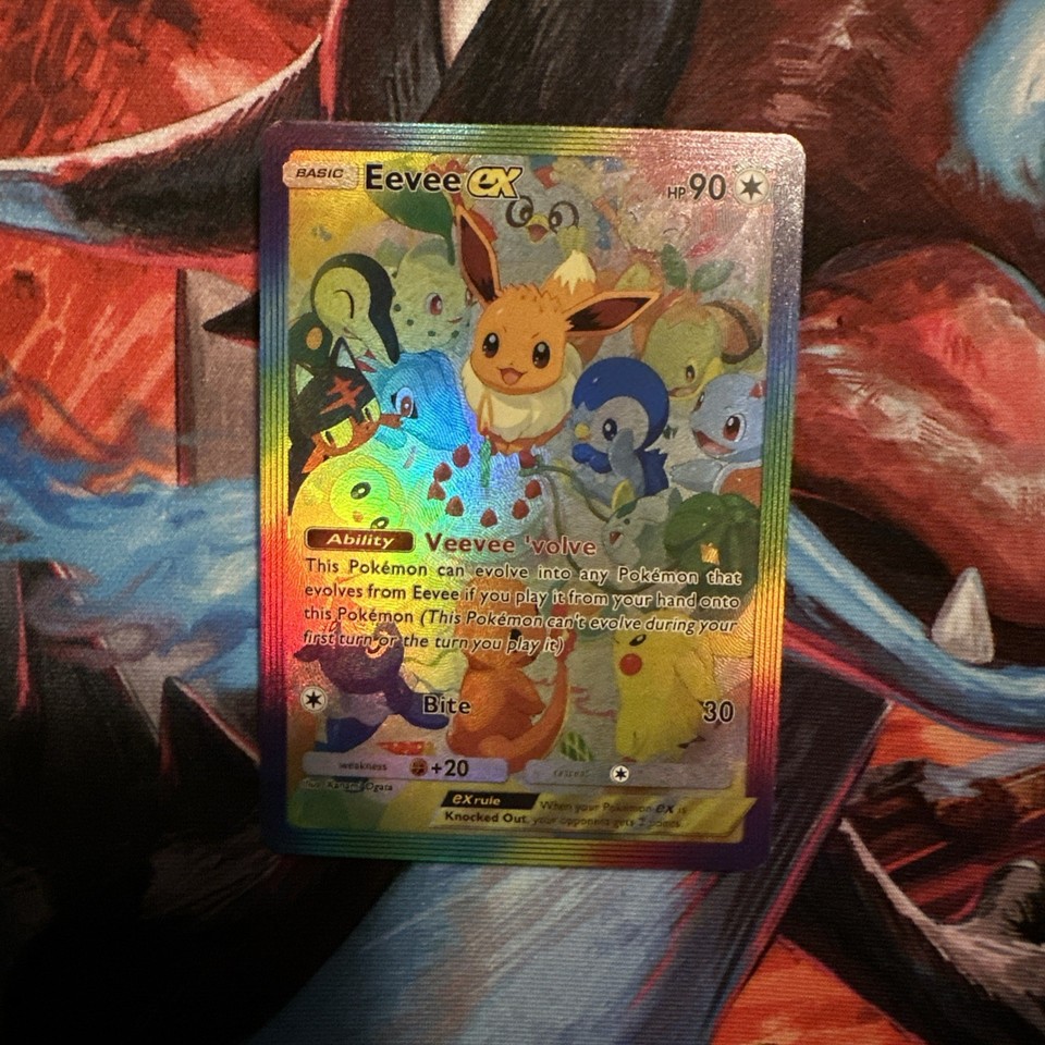 EEVEE EX RAINBOW HOLO FULL ART POKEMON TCG POCKET NM ALT IR AR SIR | eBay