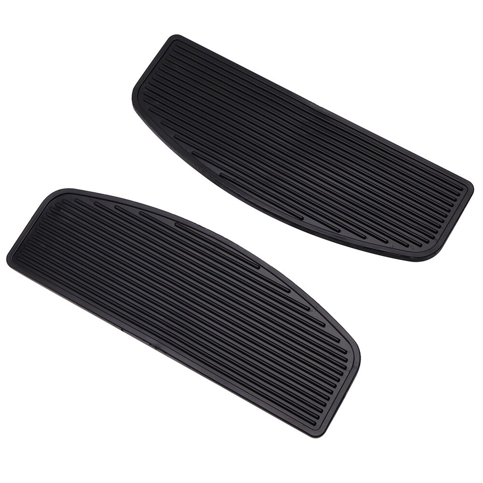 Black Rubber Rider Insert Floorboard Footboard Kit For Harley Davidson ...