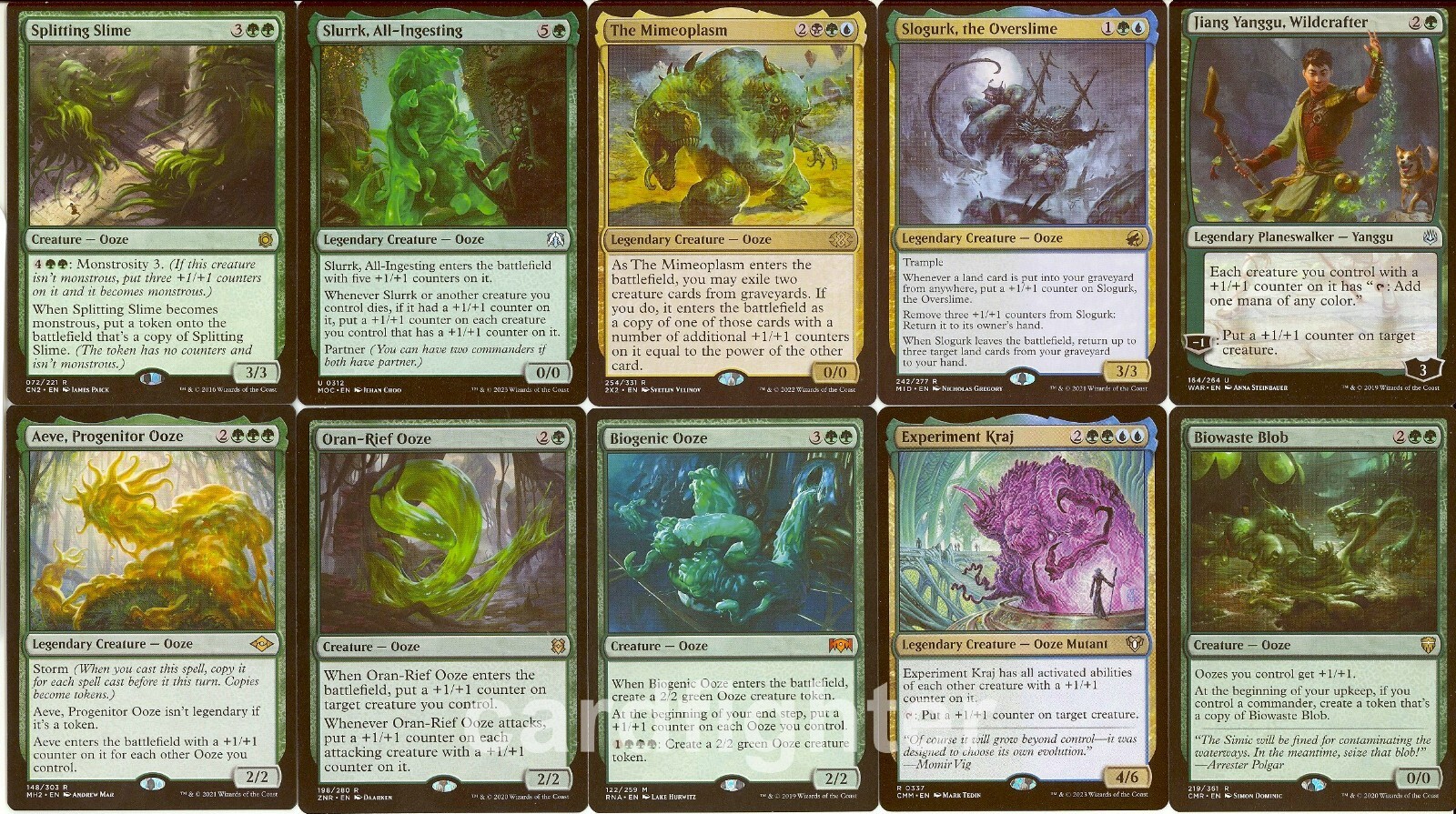 Custom Ooze Tribal Commander EDH Deck - The Mimeoplasm - MTG Magic | eBay