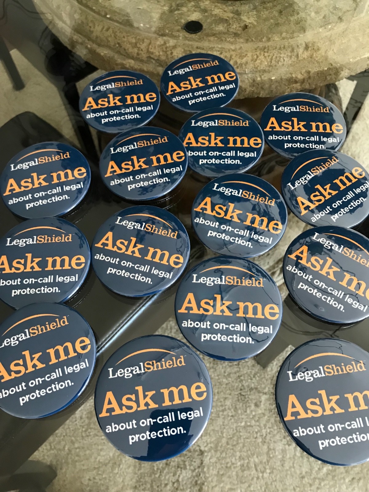 LegalShield 3 inch round “Ask Me” Lapel or Shirt Button | eBay