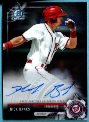2017 Bowman Chrome Autograph Auto Nick Banks Card # CPA-NB | eBay
