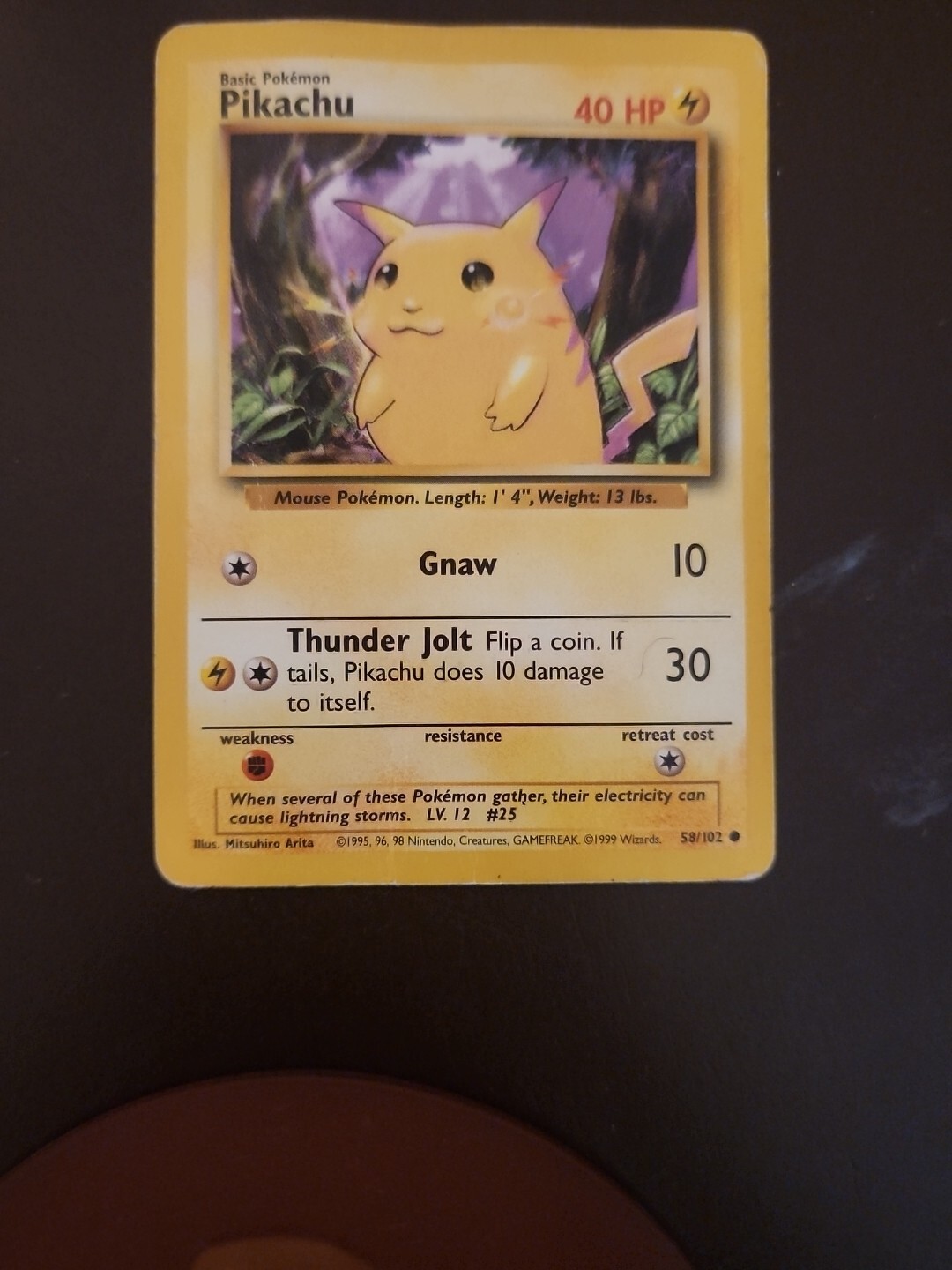 Pokémon TCG Pikachu Base Set 58/102 Regular 1st Edition Common | eBay