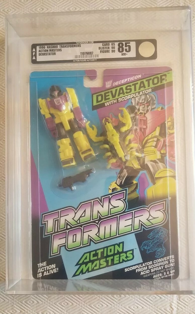 Transformers Action Masters Devastator (Hasbro 1990) AFA 85 85/90/90 | eBay