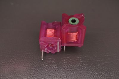 Lot of 2 142-07J08L Coilcraft Turnable Inductor 378nH 50MHz 14.5 mOhms ...