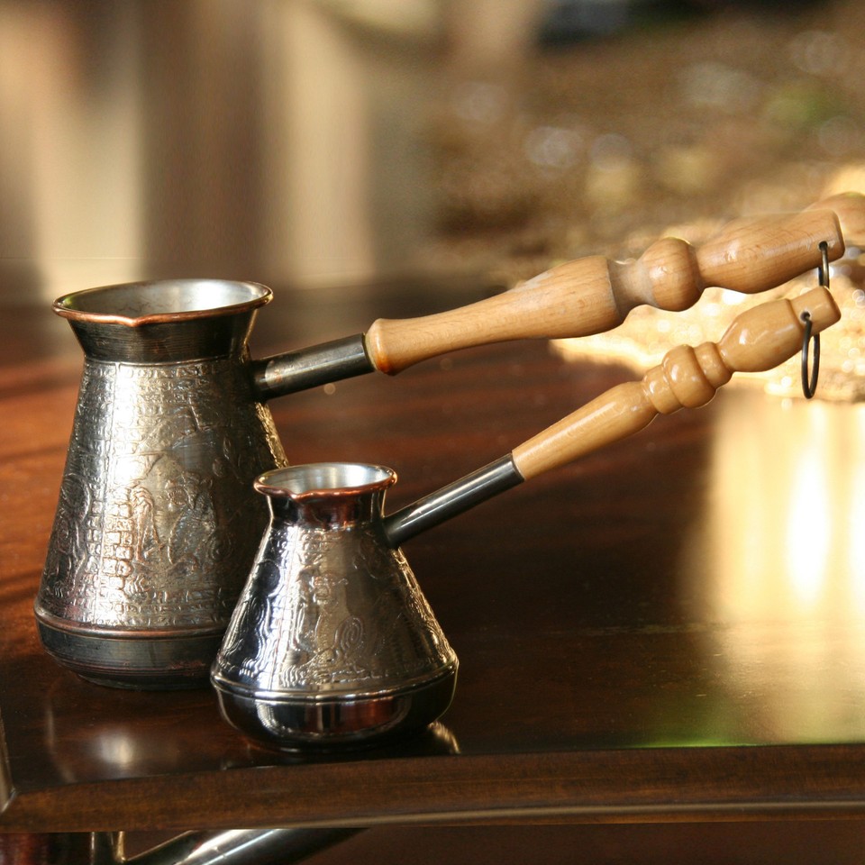 Copper Cezve Turkish Armenian Coffee Pot Turka Турка Ibrik Coffee Maker ...