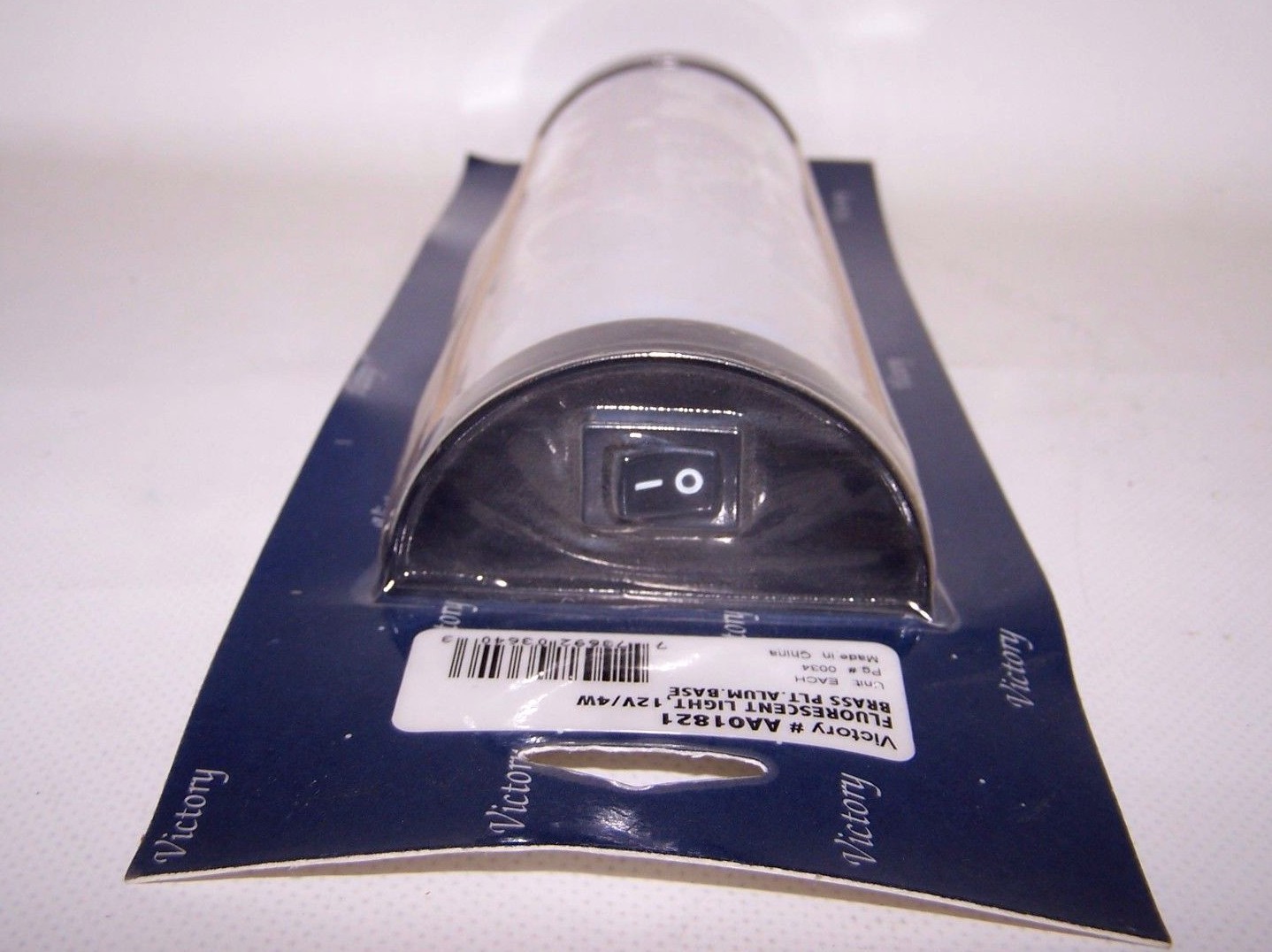 FLUORESCENT LIGHT 12V 1X4W BRASS PLT ALUMINUM 9" X 3" X1 1/2" AA01821 ...