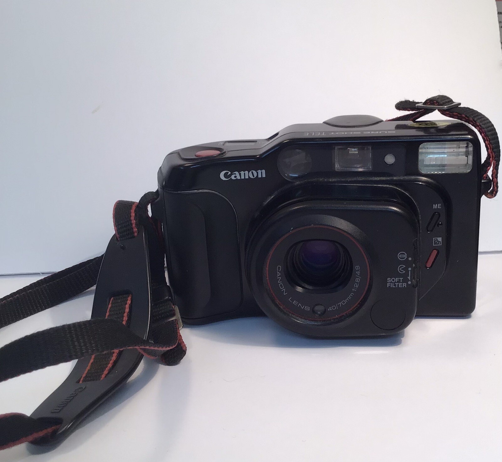 Vintage Canon Sure Shot Tele 35mm Film Camera 1:2.8 UNTESTED SOLD AS IS ...