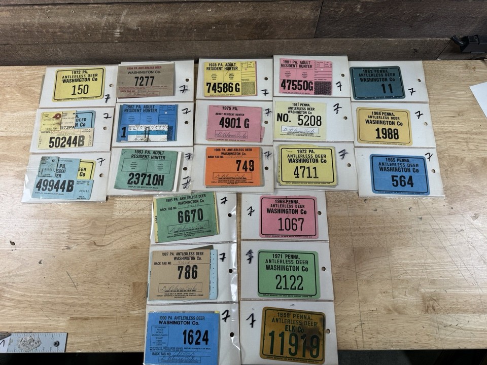 Vintage Estate Fresh Lot Of 42 1950’s-1990’s Pennsylvania Hunting ...