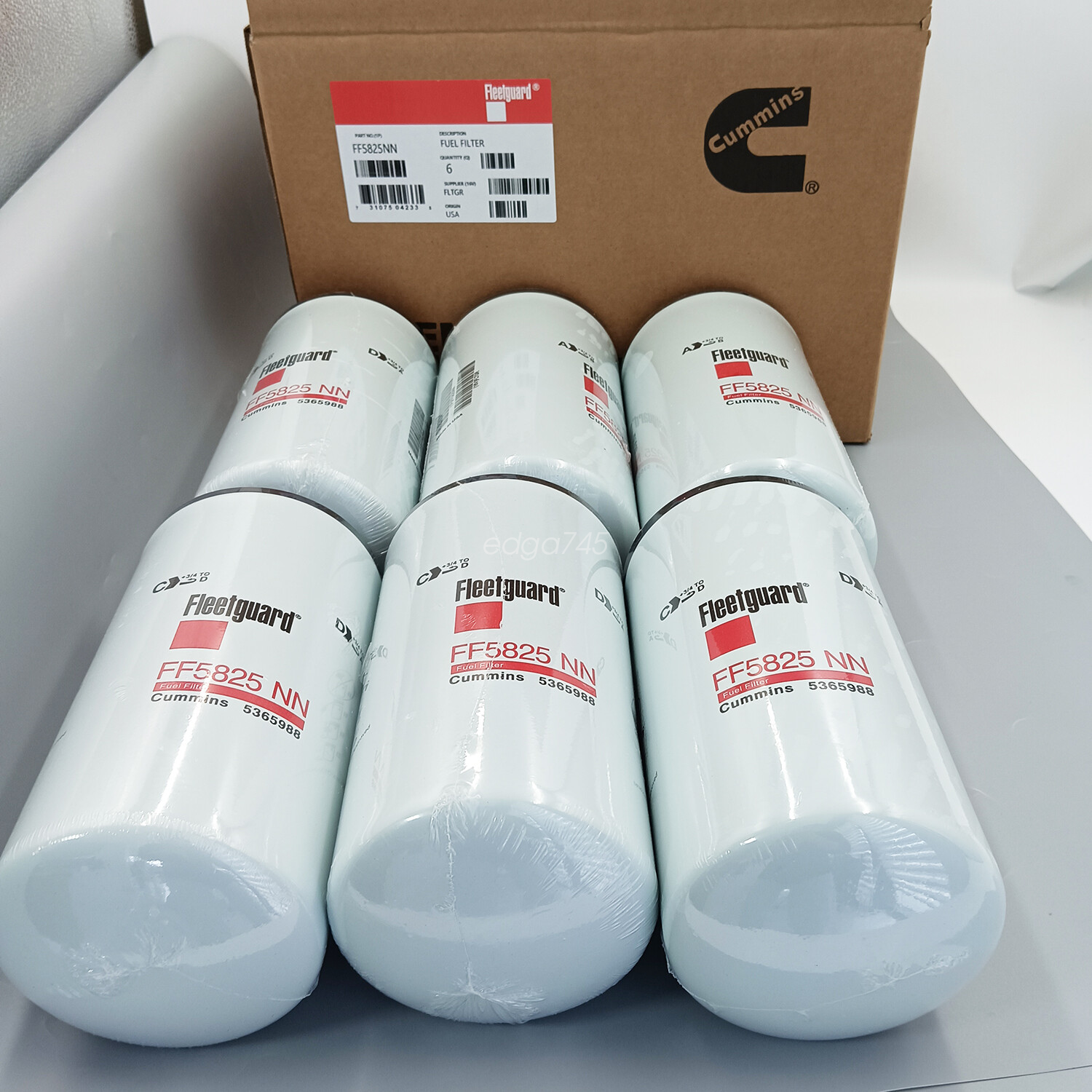 6 PCS FF5825NN Fuel Filter NanoNet Fits For Cummins 5365988 OE NEW | eBay