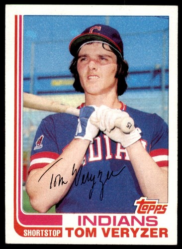 1982 Topps Baseball Tom Veryzer . Cleveland Indians #387 | eBay