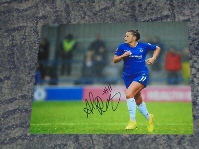 ALI RILEY - CHELSEA / NEW ZEALAND FOOTBALLER 10x8 PHOTO SIGNED.(1 ...
