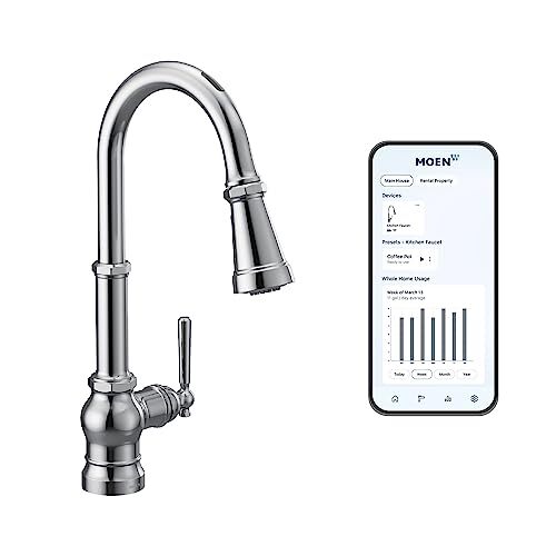 Moen S72003EVC Chrome U by Moen Paterson 1.5 GPM 1 Handle High Arc Pull ...