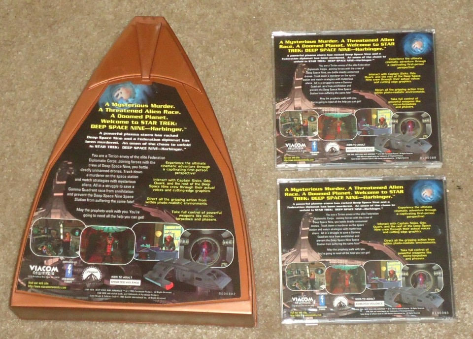 Star Trek DS9 Harbinger 2-CD PC Video Game 1995 | eBay
