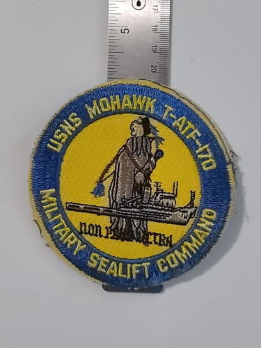 USNS Mohawk T-ATF 170 MSC U. S. Navy Jacket Patch (Lots of Wear) | eBay
