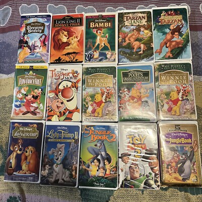Disney Movies Lot Of 15 VHS Tapes Children Movies | eBay