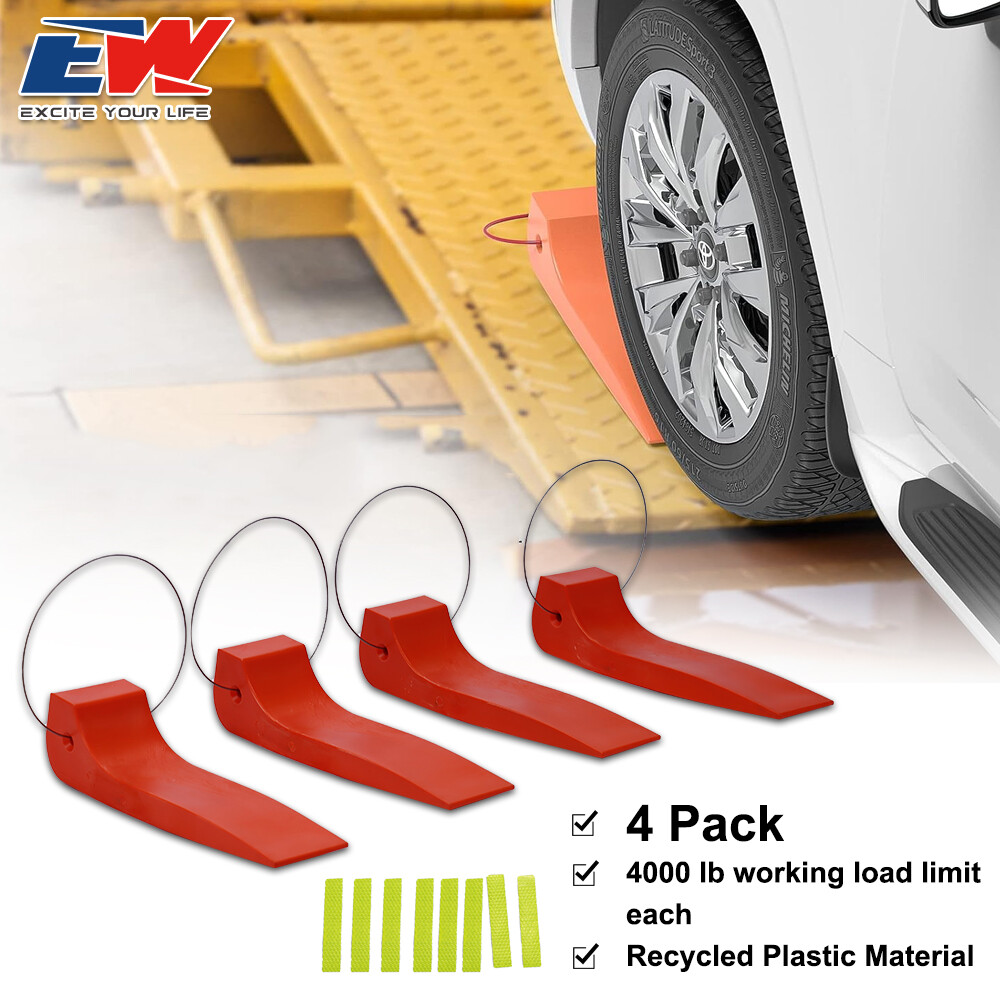 (4 Pk) Plastic Tire Skates for Tow Truck Wrecker Rollback Carrier ...