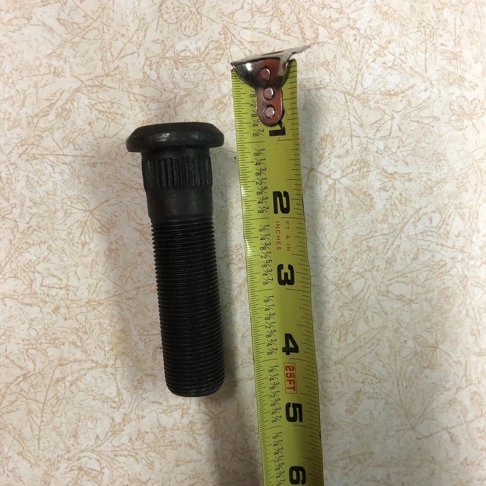 meritor 09-001988 wheel stud m22x1.5 mci coach semi 3-1/4"long x7/8 ...