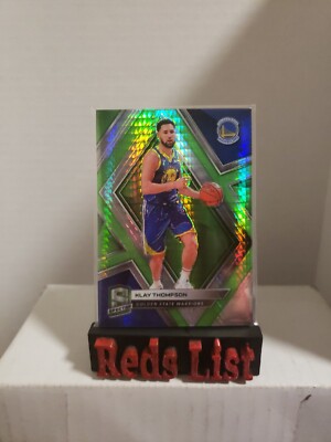 2018-19 Spectra Neon Green Prizm 17/49 Klay Thompson #85 Warriors FHOF ...