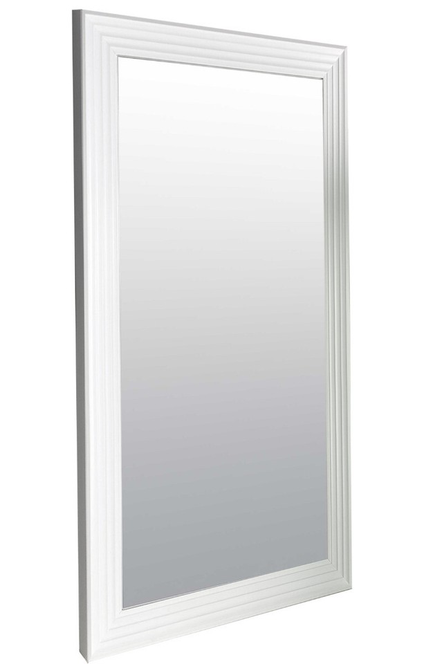 Extra Large White Modern Wall Mirror Retro Full Length 5ft6X2ft6 ...