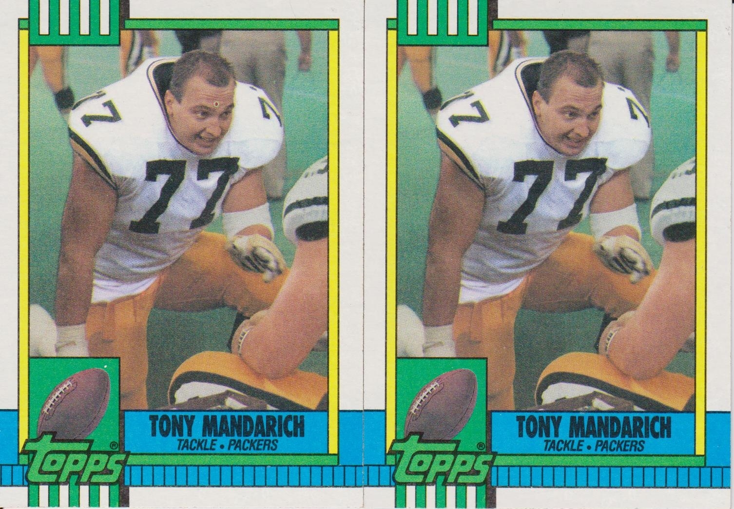 1990 Topps #139 Tony Mandarich Bullseye Variation (Forehead) | eBay
