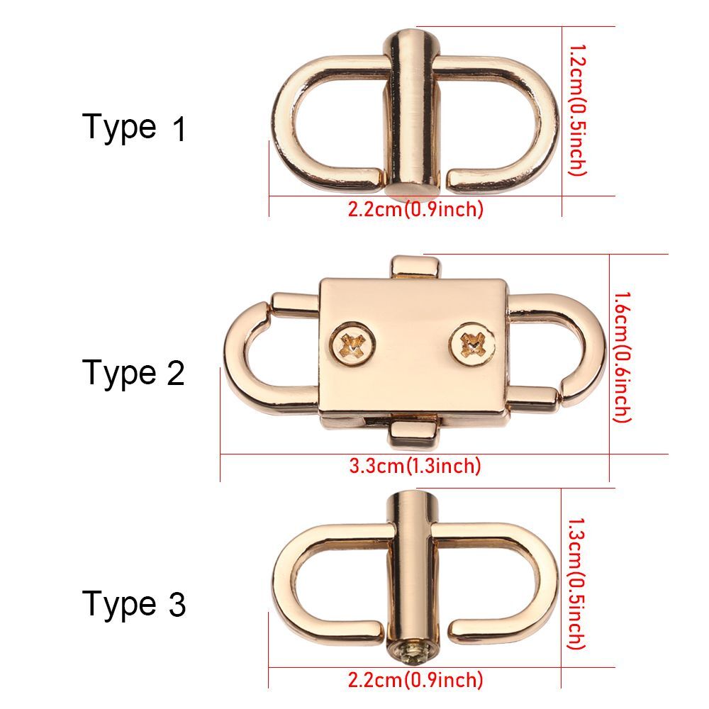 Adjusting Buckle Bag Strap Linker Length Shorten Clip Adjustable Metal ...