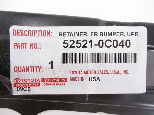 Genuine OEM Toyota 52521-0C040 Front Bumper Upper Center Retainer 2007 ...