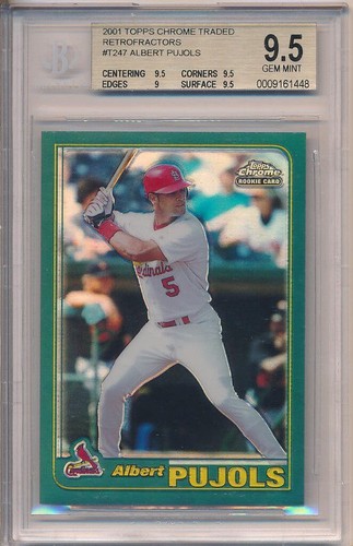 2001 Topps Chrome Traded Retrofractors #T247 Albert Pujols RC Rookie ...