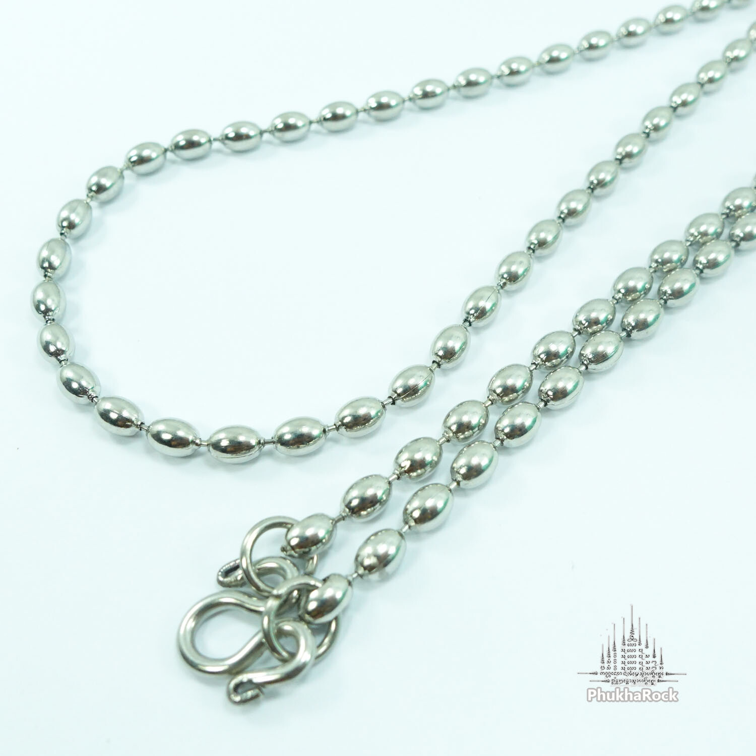 C49 Stainless Steel ball chain Necklace for prathai buddha amulet ...