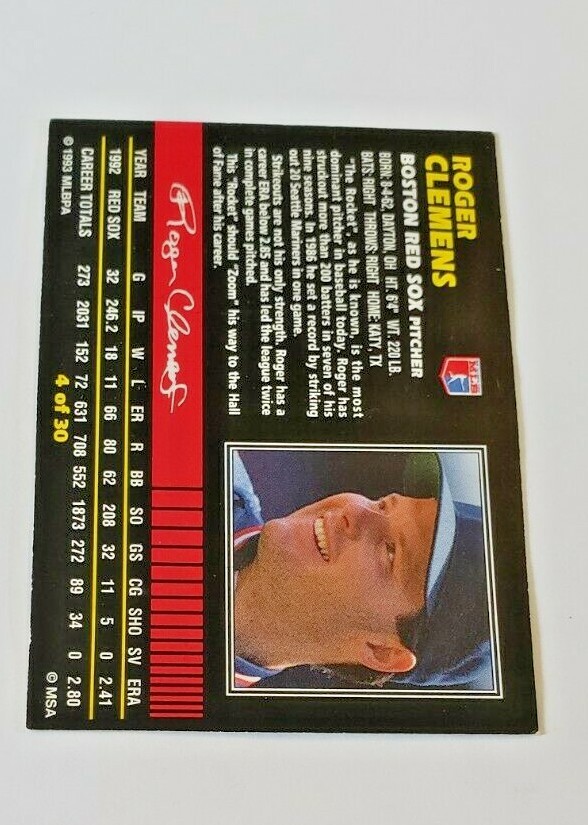 Post 1993 Collector Series Roger Clemens | eBay