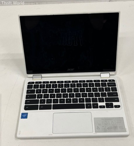 Acer Chromebook Lot of 2 White Small Laptops Stickers *FACTORY RESET ...