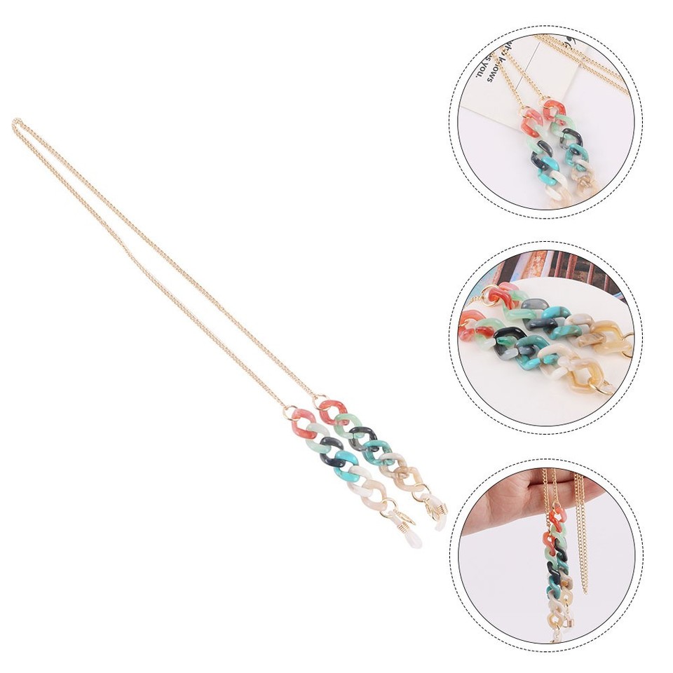 2 Pcs Mask Hanging Strap Eyewear Rope Facial Face Chain Cute Eyeglass ...