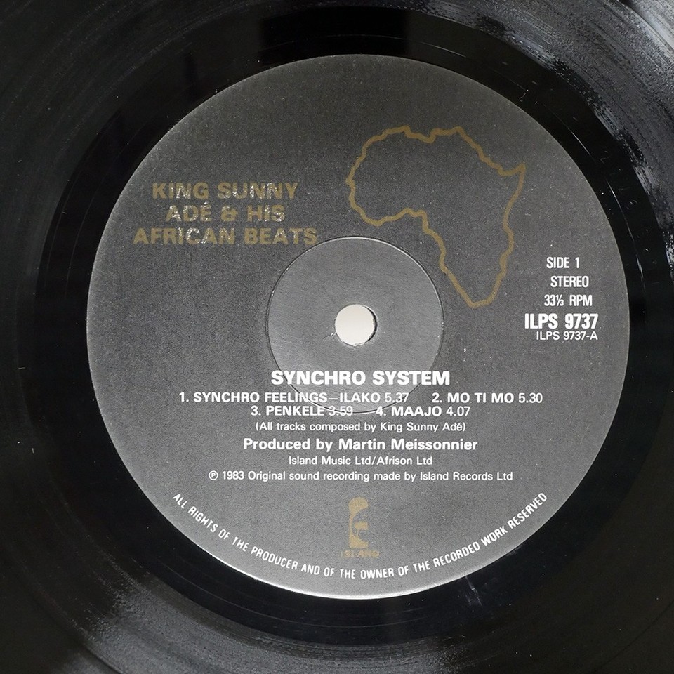 KING SUNNY ADE & HIS AFRICAN BEATS SYNCHRO SYSTEM ISLAND ILPS9737 UK LP | eBay