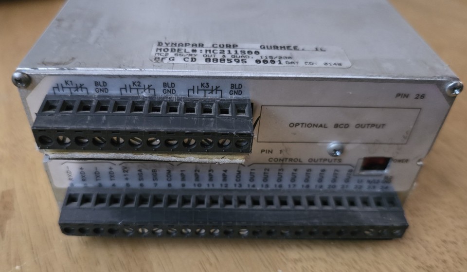 Dynapar MAX COUNT 2 Counter/Totalizer MC211S00 MC2 SS/RY OUT & QUAD 115 ...