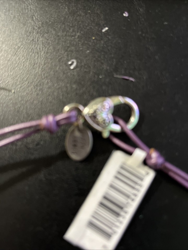 Lizzy James Silver and Purple Classic Gloss NECKLACE-$78 Value NEW! NWT ...