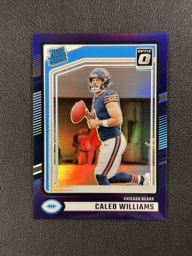 2024 Panini Donruss Optic Preview #327 Caleb Williams Rookie Purple /50 ...