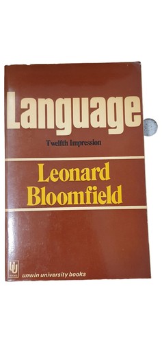Leonard Bloomfield: Langue Manuel Économie Anglais
