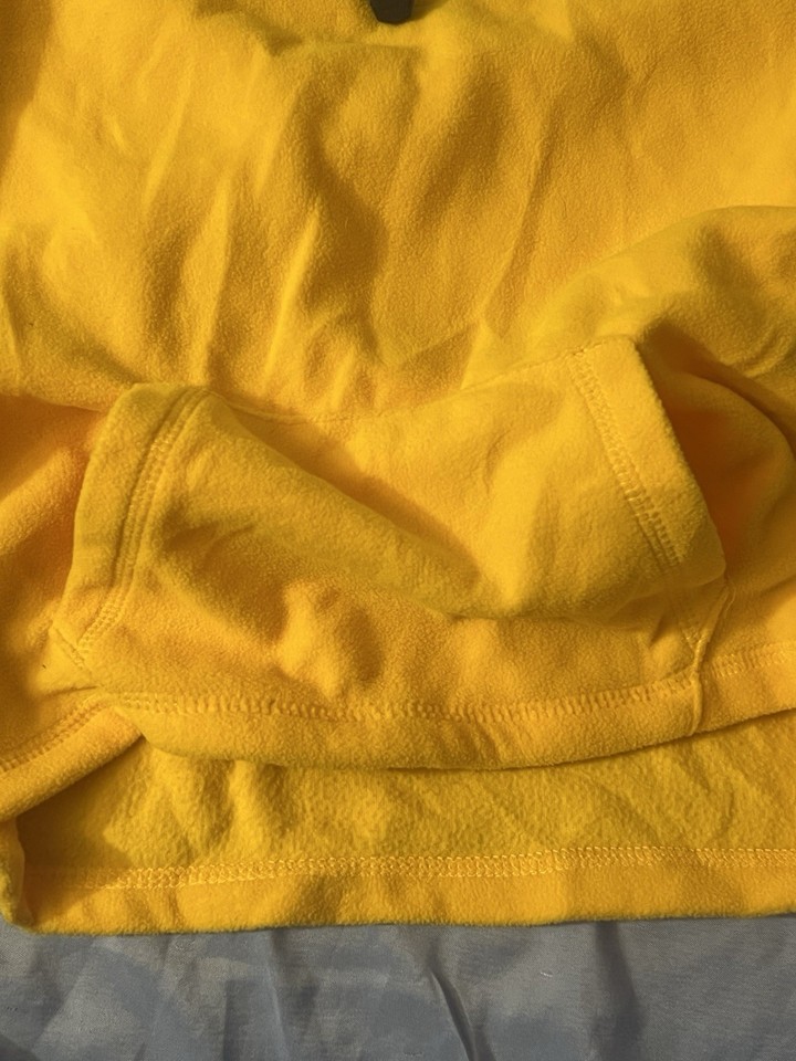 Lot Of 1 Brand New Yellow Unisex Kids Quarter Zip Fleece | eBay