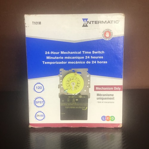 Intermatic T101M 24-Hour Mechanical Mechanism with Single Pole 40A 120 ...