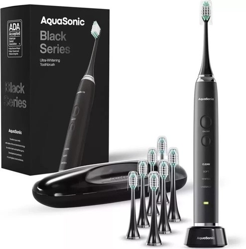Aquasonic Black Series Ultra Whitening Electric Toothbrush ADA Accepted ...