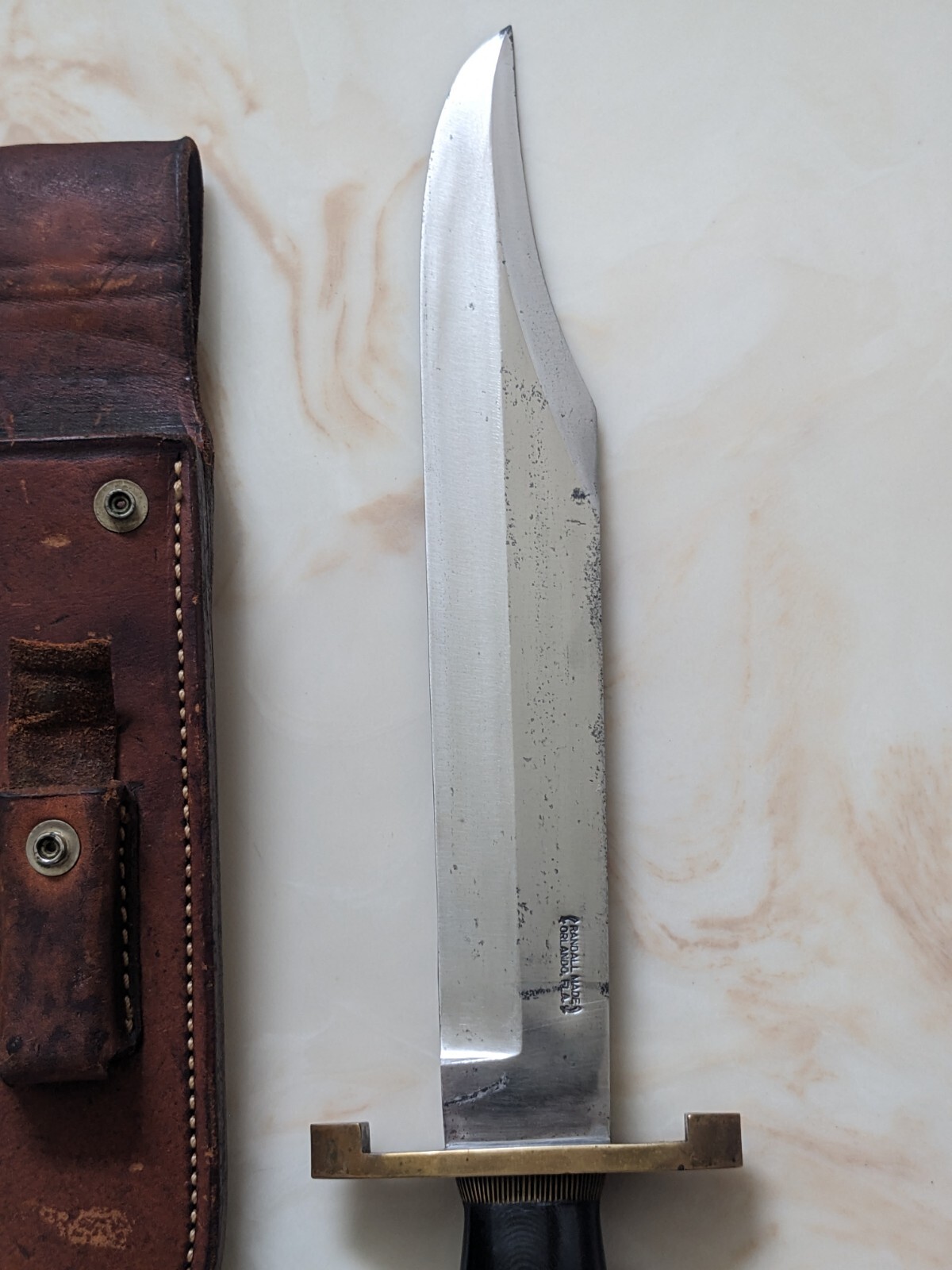 Older Used Randall Made Knives Model 12-11 Smithsonian Bowie Knife ...