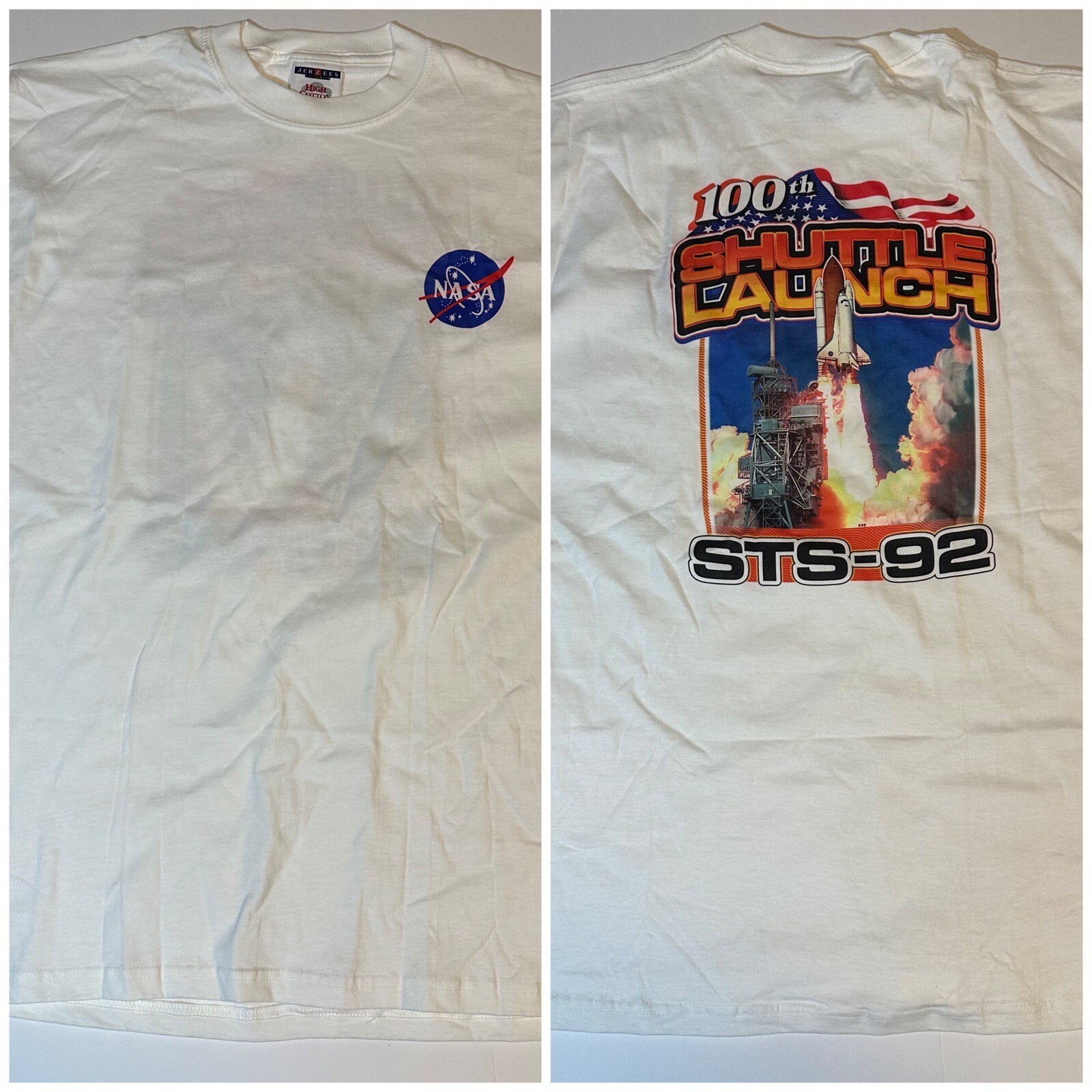 Y2K NASA STS-92 100th Space Shuttle Launch T-Shirt Di… - Gem