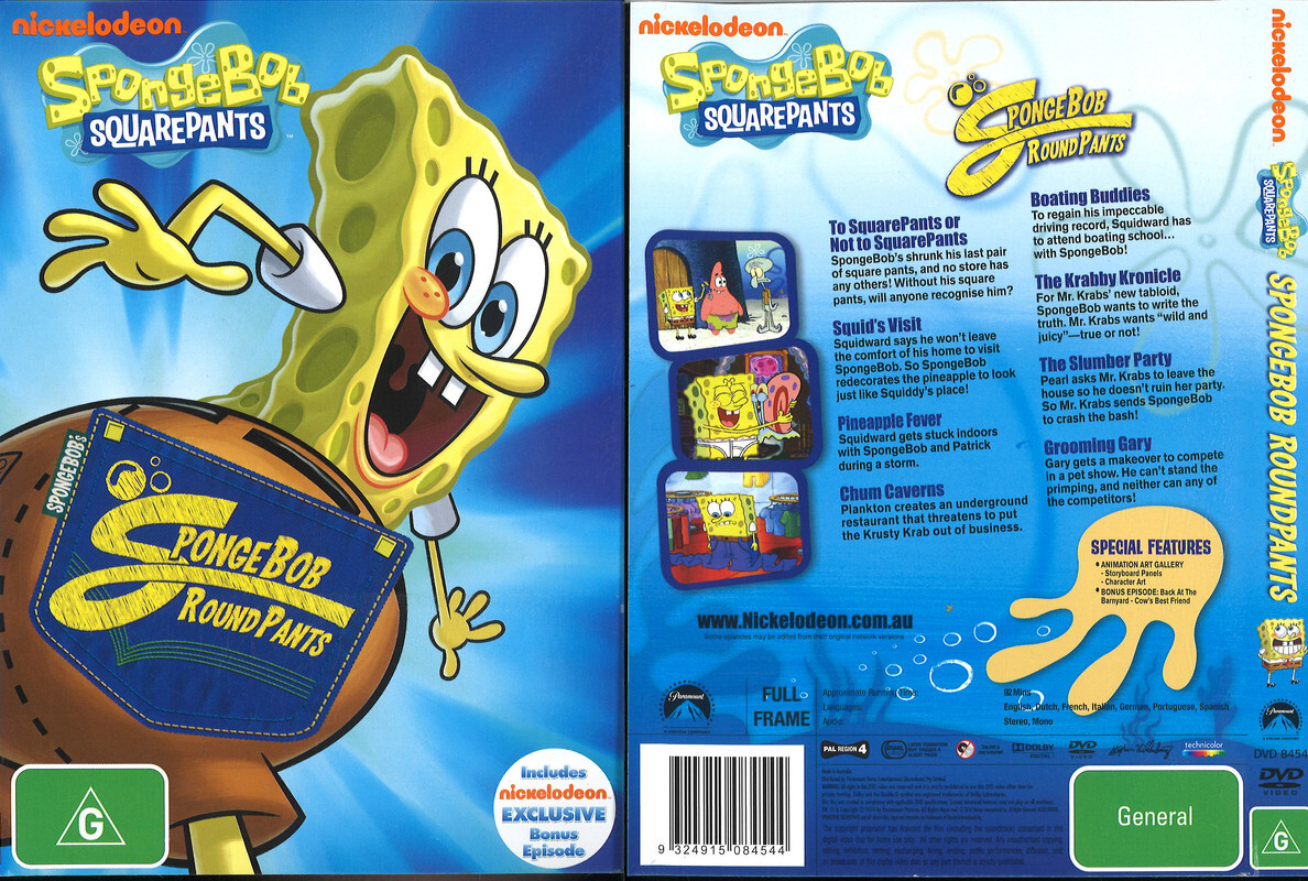 178D NEW SEALED DVD Region 4 SPONGEBOB ROUNDPANTS | eBay Australia