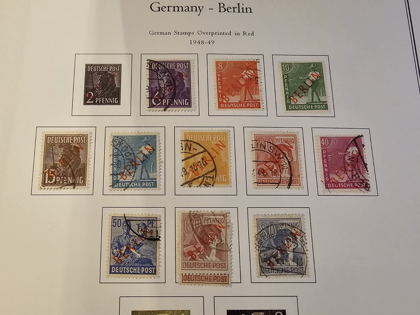 Germany Stamp Collection-Regular - Offices - DDR - Air Post - Semi ...