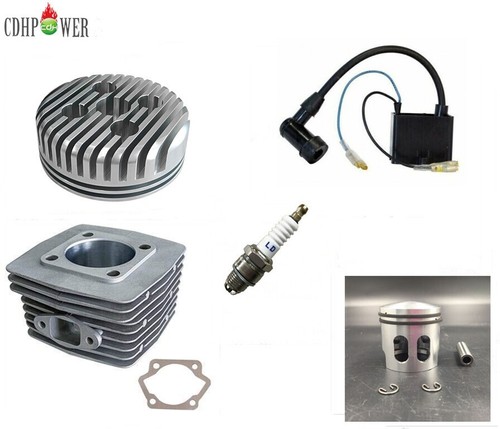 CDH 2 Stroke LD100 Cylinder Body 50MM & CDI & Racing Head & Windowed ...