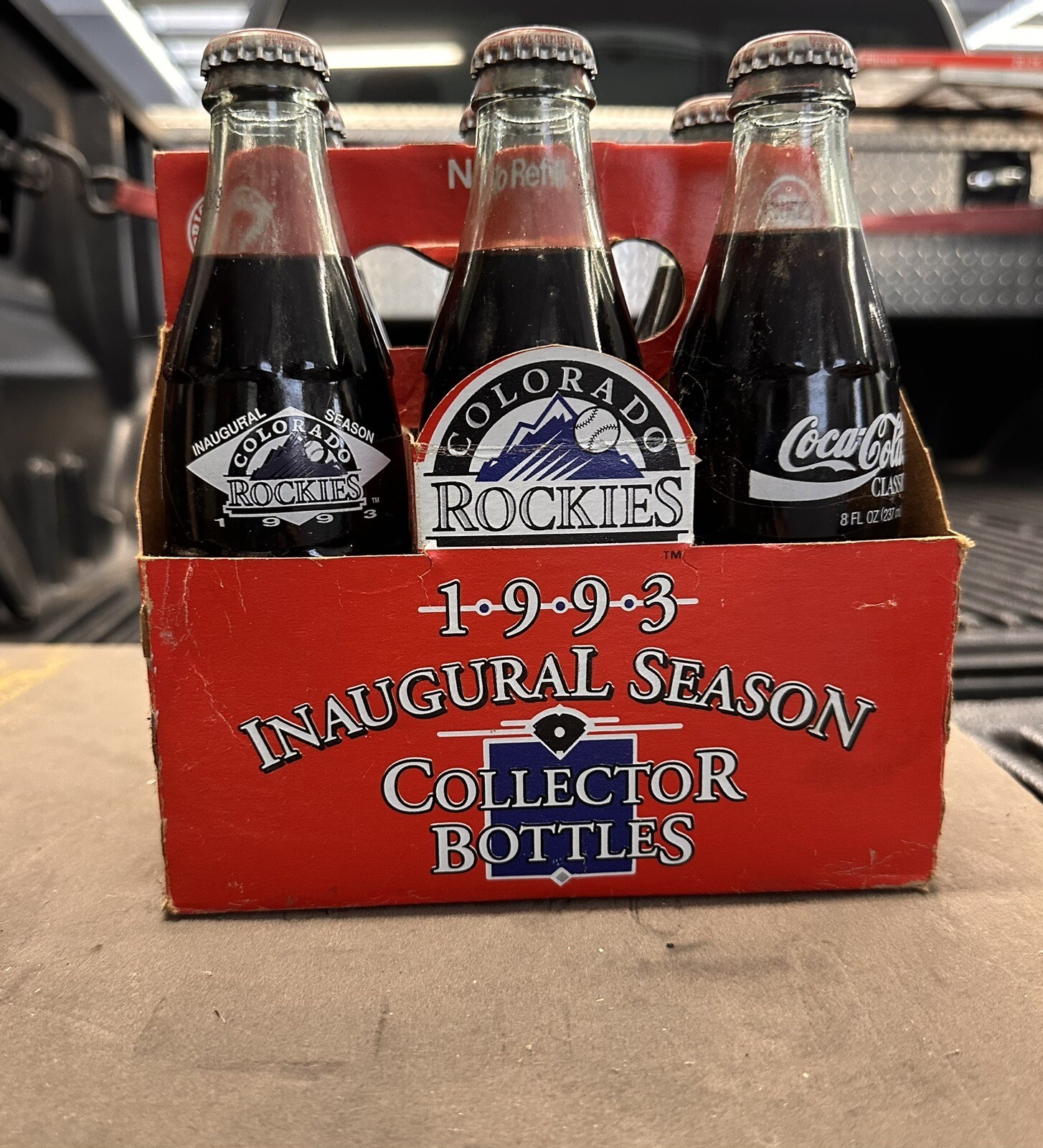 MLB Colorado Rockies 1993 Inaugural Season Coca-Cola Collector Bottles ...