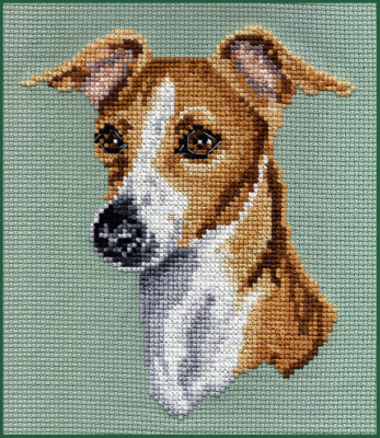 Italian Greyhound Tan and White by Pegasus Originals Counted Cross ...