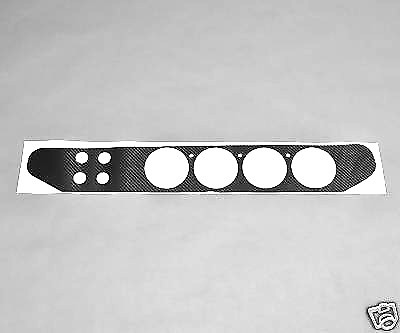 Mopar E Body 72 73 74 Carbon Fiber Rallye Dash Overlay Sticker 4 hole ...