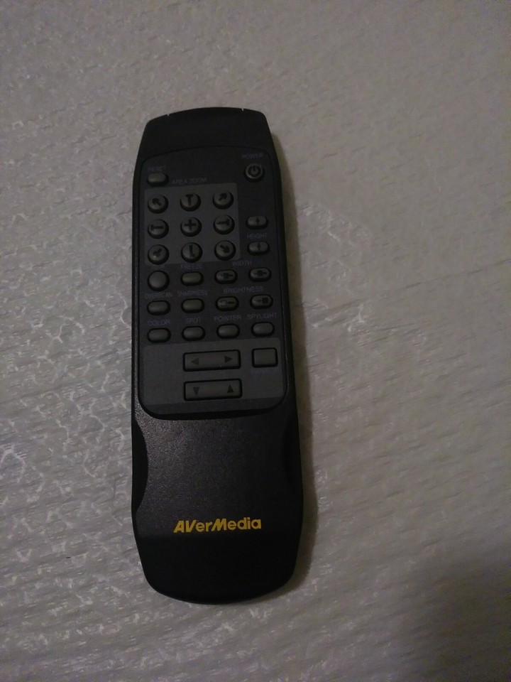 fast shipping! 🇺🇸 AVERMEDIA PROJECTOR AVER300 Remote Control no back ...