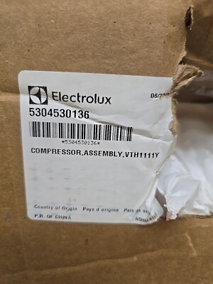Electrolux 5304530136 Compressor,assembly,vth1111y | eBay